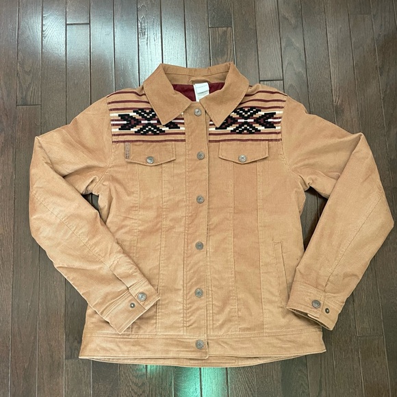 Cinch | Jackets & Coats | Tan Cinch Womens Jacket With Patterned Design ...
